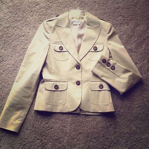 To the Max | Jackets & Coats | Khaki Safari Style Blazer | Poshmark